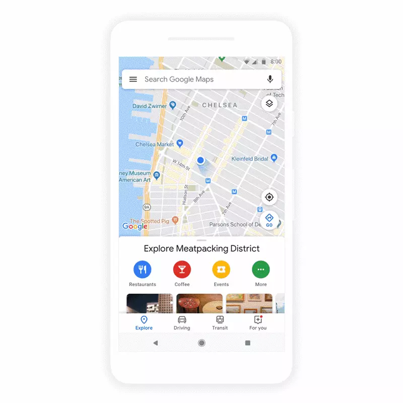 Google Maps သည် 'စူးစမ်းလေ့လာရန်' တက်ဘ်ကို ပြန်လည်ဒီဇိုင်းထုတ်ကာ 'သင့်ပွဲ၊' 'အဖွဲ့လိုက်စီစဉ်ခြင်း' နှင့် 'သင့်အတွက်' ကဏ္ဍကို စတင်သည် 4403_2