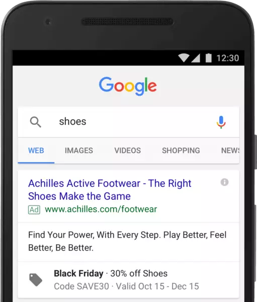 Google déploie des extensions de promotion AdWords, des audiences d'intention personnalisées et des variantes d'annonces à des fins de test 4526_2