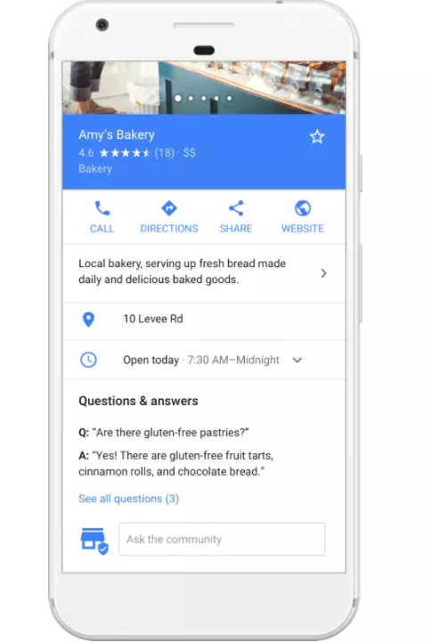Запитання та відповіді Google для місцевих підприємств тепер доступні для Android 4887_2