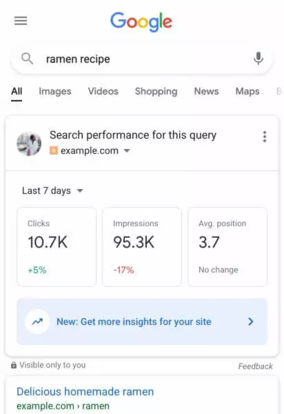 Snimak Google Search Console u rezultatima pretrage sada može prikazati svojstva domene 4931_1