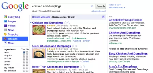 Google зробила перший великий кусочек пошуку в розширених фрагментах із рецептами 5056_2
