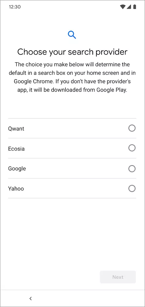 DuckDuckGo, Info.com þramma út Bing í Android leitarvalkostum Google 5395_1