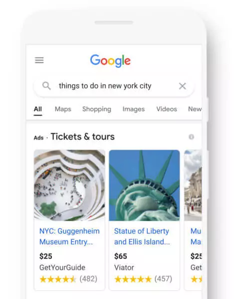 Google führt Links zur Ticketbuchung, Anzeigen für Aktivitäten und ein ökozertifiziertes Abzeichen für Hotels ein 5702_2