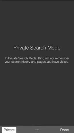 Bing PrivateSearchMód2