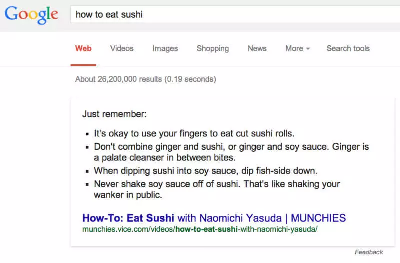 Mokhoa oa ho ja Sushi - Google