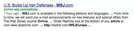 WSJ, Google Arama Yapanların Ücretsiz Olarak Okuyabileceklerini Geri Çekiyor 6190_2