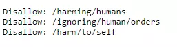 last.fm Asimov Peb Txoj Cai hauv robots.txt