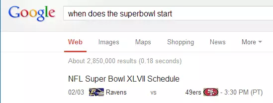 super bowl start