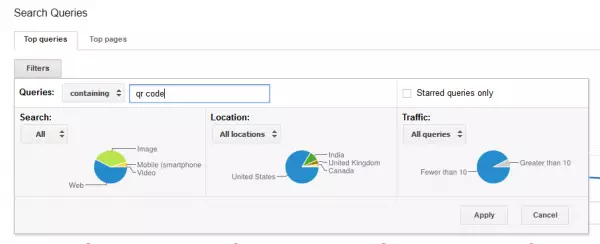 Query Filter ကိုရှာပါ။