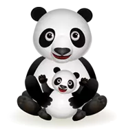 panda-și-bebe