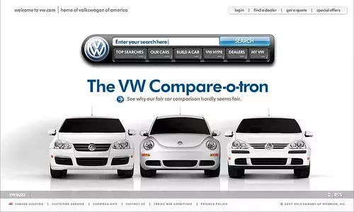 Google Features Volkswagen, Kiu Okaze Estas Serĉa Spamado