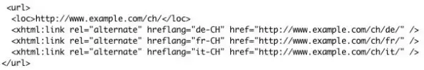 Com implementar l'element hreflang mitjançant mapes del lloc XML 6989_1