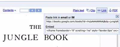 Google Book Search Embeds နှင့် လင့်ခ်များ