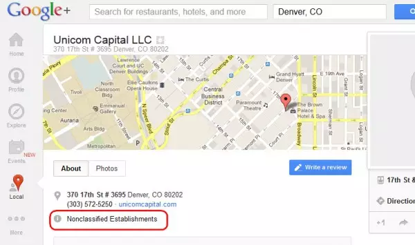 Unicom Capital، یک تجارت دسته بندی نشده در Google Maps، واقع در دنور، کلرادو