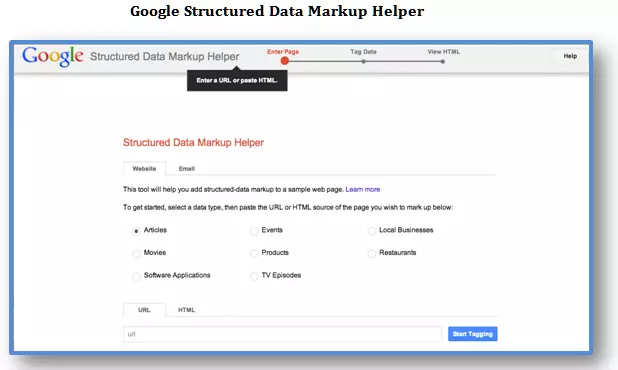 Google Sructured Data Markup Helper