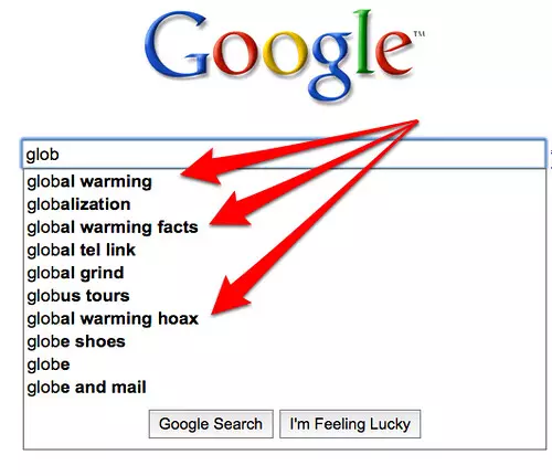 Google Suggest & Climategate