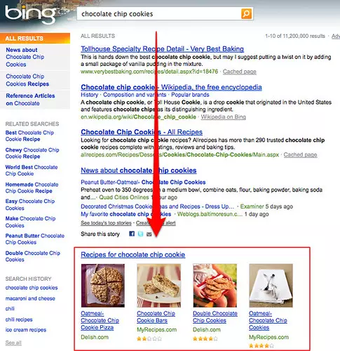 šokoladiniai sausainiai – Bing