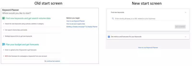 AdWords കീവേഡ് പ്ലാനർ അപ്ഡേറ്റ് പുതിയ ഇന്റർഫേസിൽ പുറത്തിറങ്ങുന്നതായി തോന്നുന്നു 7640_2