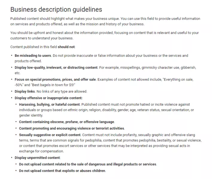 ¡Hurra! Las descripciones de Google My Business están de vuelta 7816_4