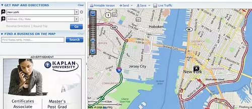 Yahoo Maps afegeix més dades i altres millores