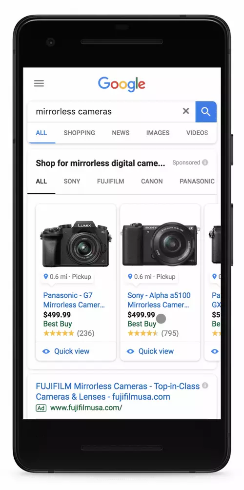 تست تبلیغات خرید «خریدها در Google» در دستگاههای iOS اجرا میشود 8426_4