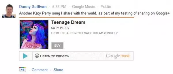 Matoucí svět sdílení skladeb z Google Music na Google+ 8655_8