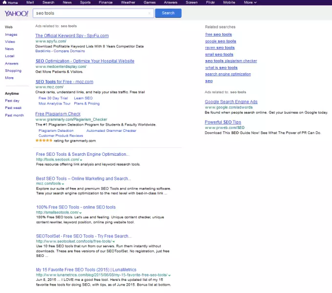 yahoo-serps-google