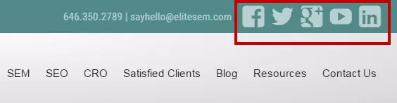 Onsite Social Profile Linking Elite SEM