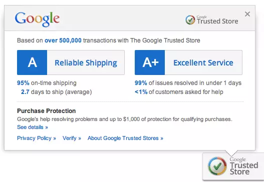 Google, Trusted Stores와 함께 평가 게임에 뛰어들다 9203_3