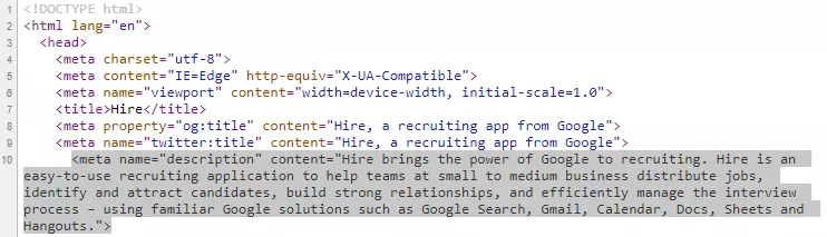google hire long meta