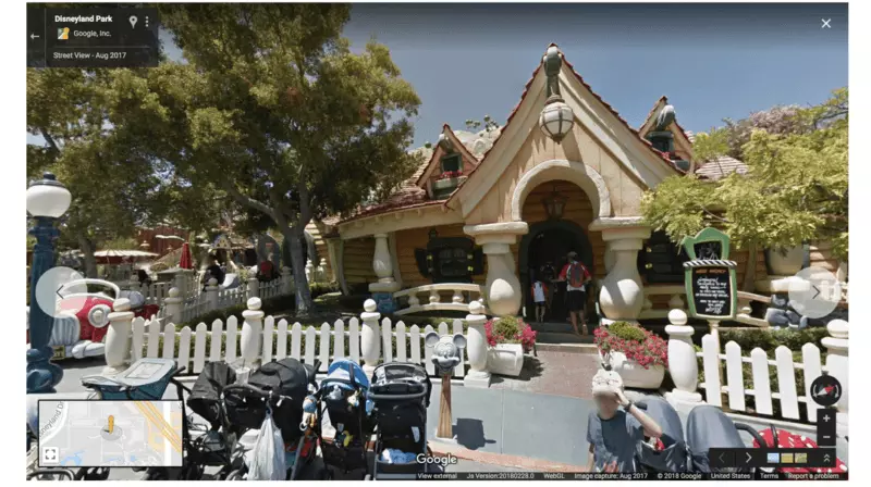 ယခု Google Street View တွင် Disney ပန်းခြံများ 9559_1