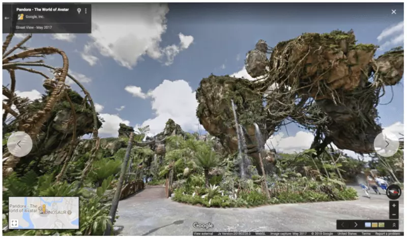 ယခု Google Street View တွင် Disney ပန်းခြံများ 9559_2