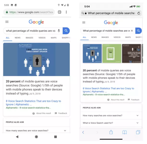 Google na-agbakwunye ntinye olu na nsonaazụ a na-ekwu na nchọ webụ mkpanaka 9662_2